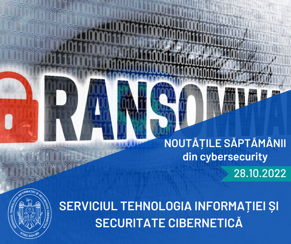 Noutăți din domeniul securității cibernetice | Serviciul Tehnologia Informației și Securitate ...